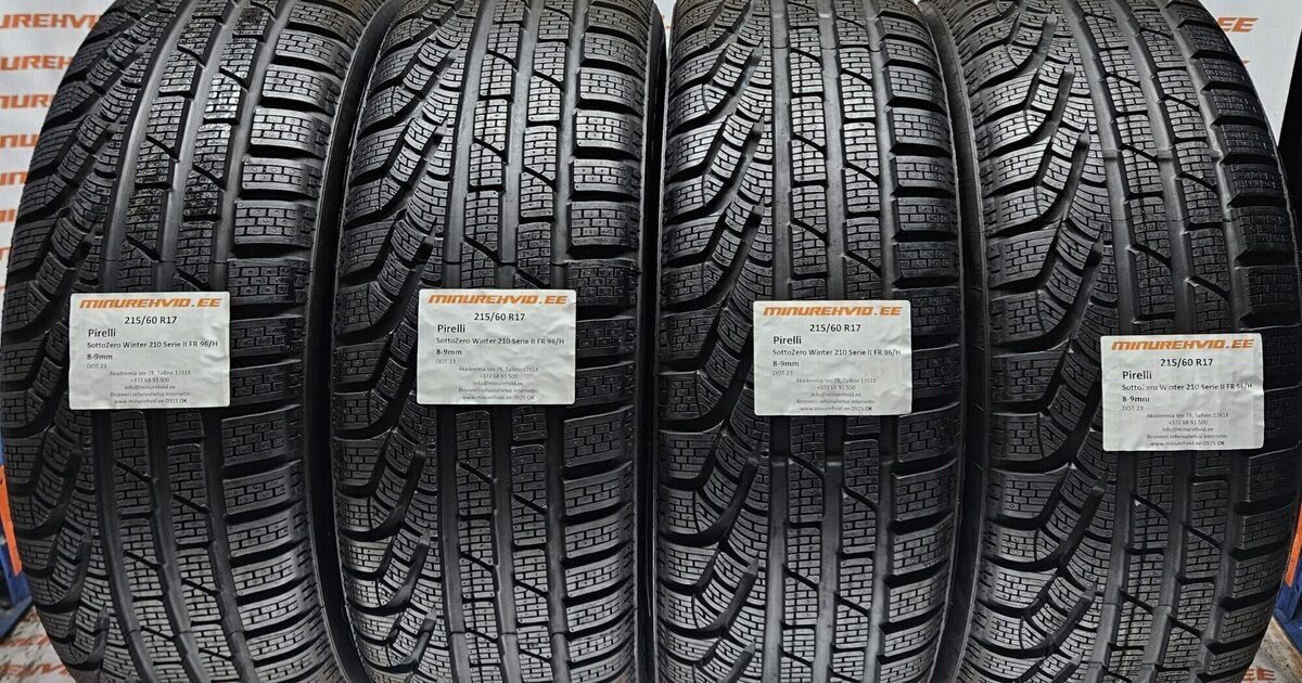 Used studless winter tire 215/60R17 Pirelli SottoZero Winter 210 Serie