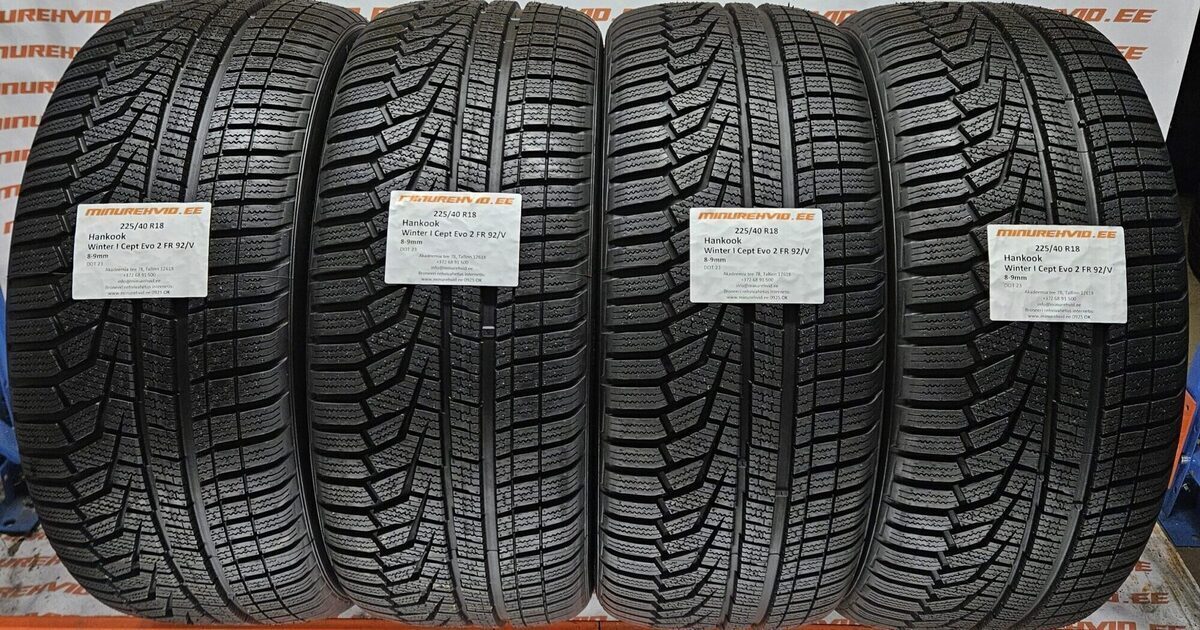 Used studless winter tire 225/40R18 Hankook Winter I Cept Evo 2 FR