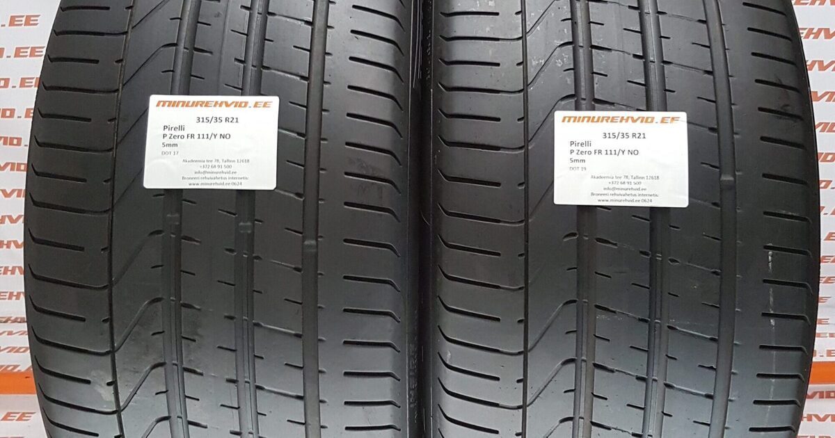 Naudota summer tire 315/35R21 Pirelli P Zero FR 111/Y NO/
