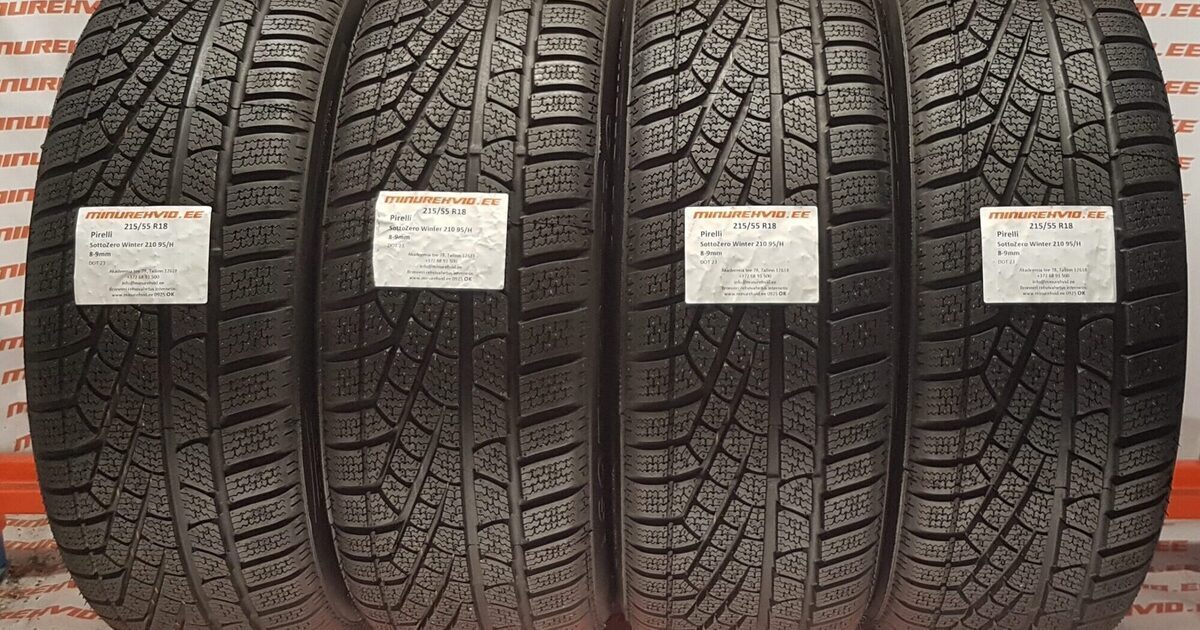 Used studless winter tire 215/55R18 Pirelli SottoZero Winter 210 Serie