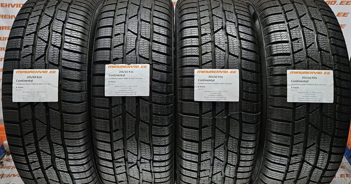 Used studless winter tire 205/60R16 Continental ContiWinterContact