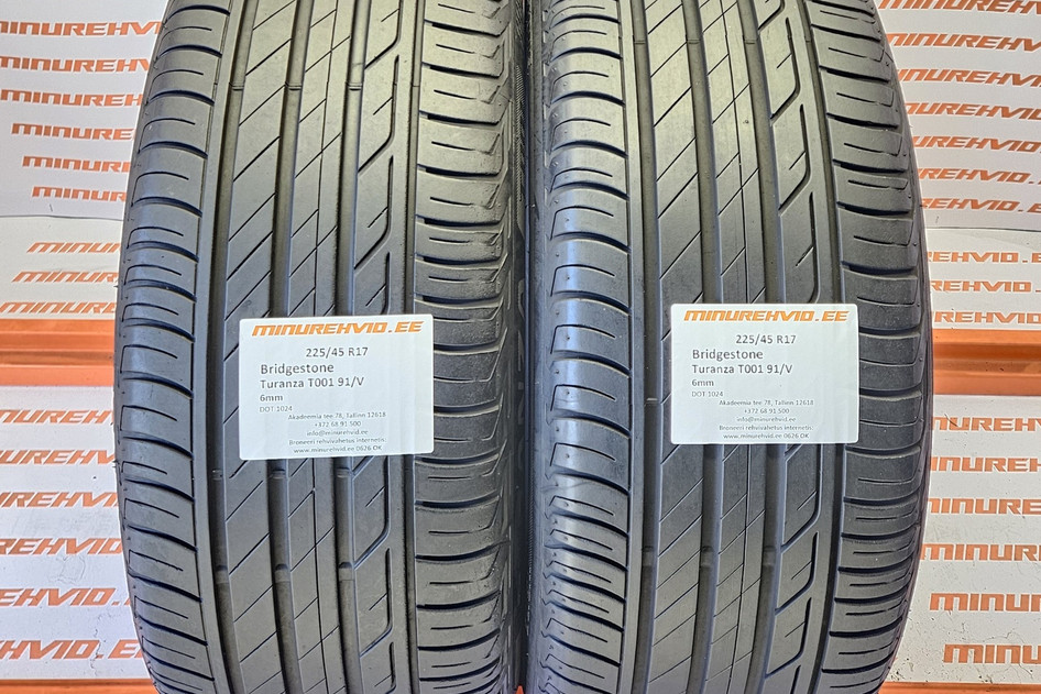 Kasutatud suverehv 225/45R17 Bridgestone Turanza T001 91/V 1024