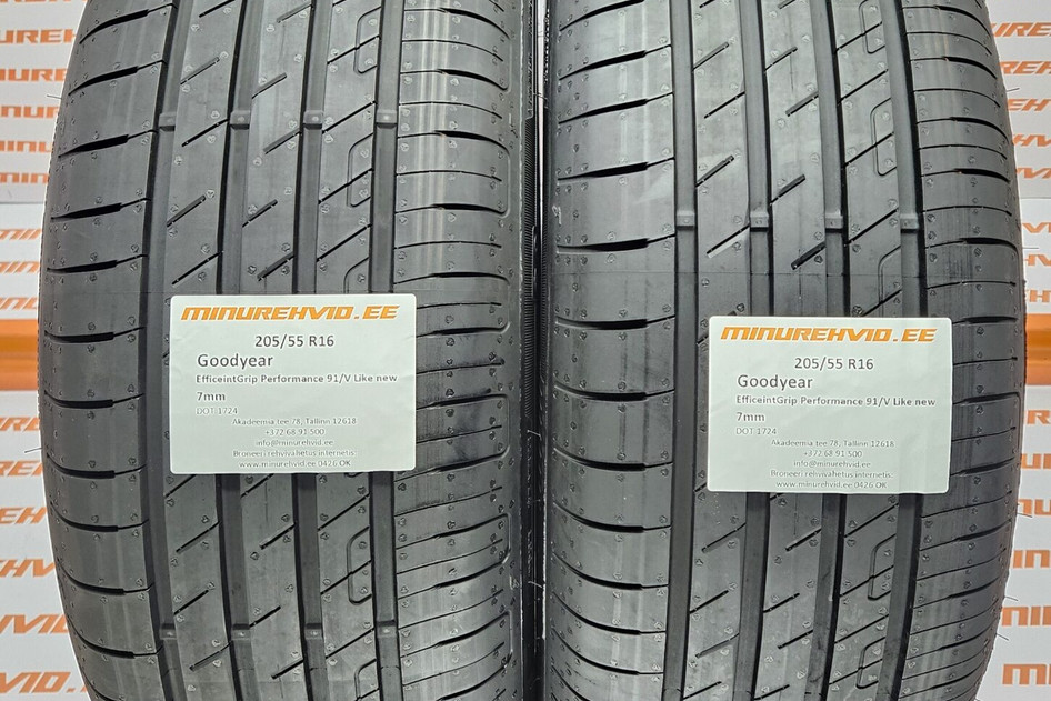 Used summer tire 205/55R16 GoodYear EfficeintGrip Performance 91/V