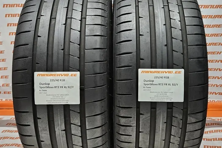 Used summer tire 225/40R18 Dunlop SportMaxx RT2 FR XL 92/Y
