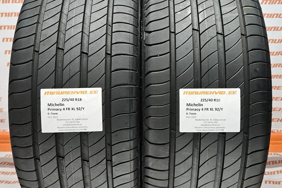 Used summer tire 225/40R18 Michelin Primacy 4 FR XL 92/Y 1425